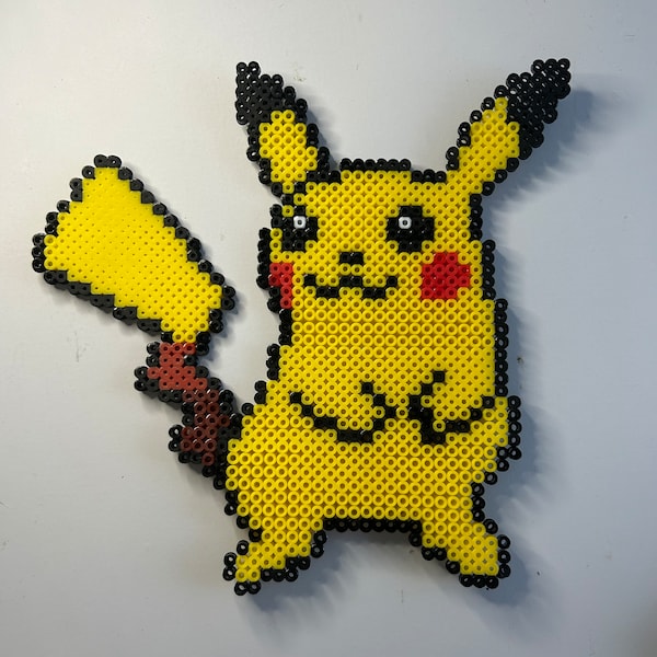 Pikachu Hama Beads - Etsy UK