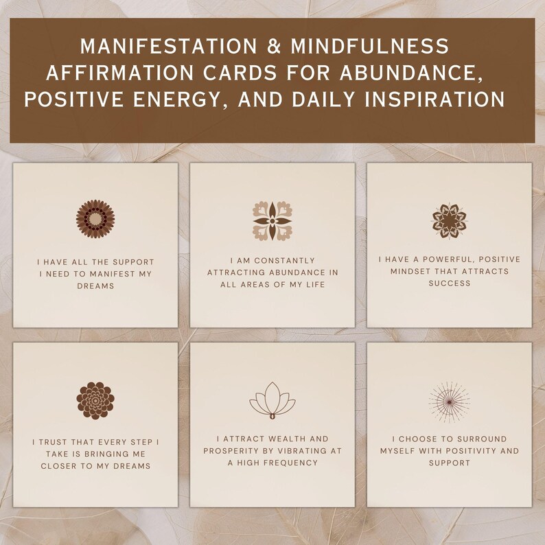 60 Positive Affirmation Cards: Daily Inspiration (digital Download) - Etsy