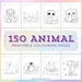 Animal Coloring Pages for Kids,cute Animal Coloring,kids Coloring Books ...
