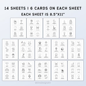 84 Printable Affirmation Cards to Color for Kids, Confidence & Self ...