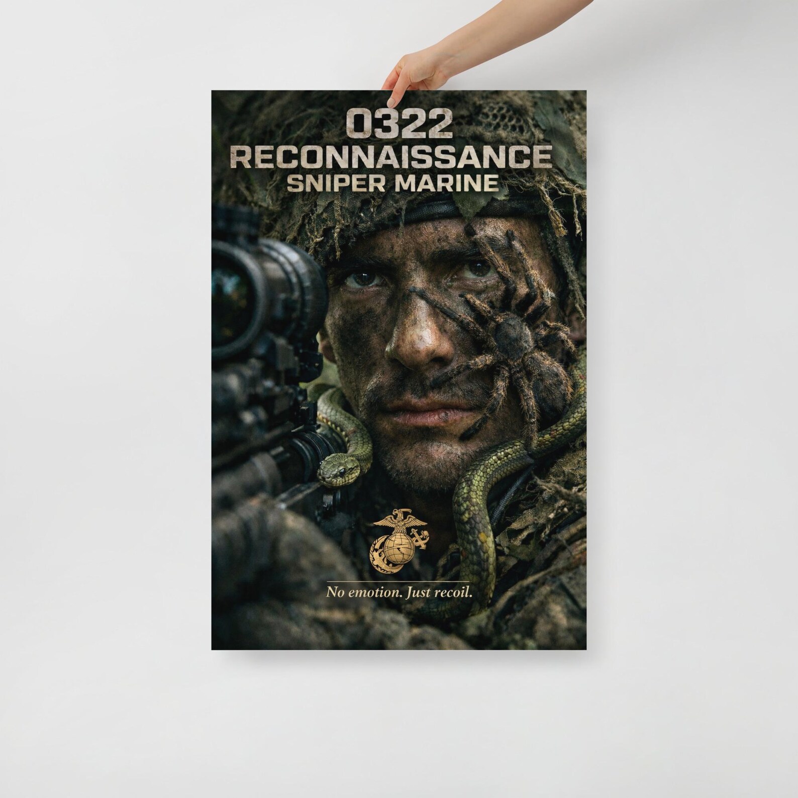 USMC Recon Sniper Poster | Jungle Wall Art, Veteran Gift - Etsy