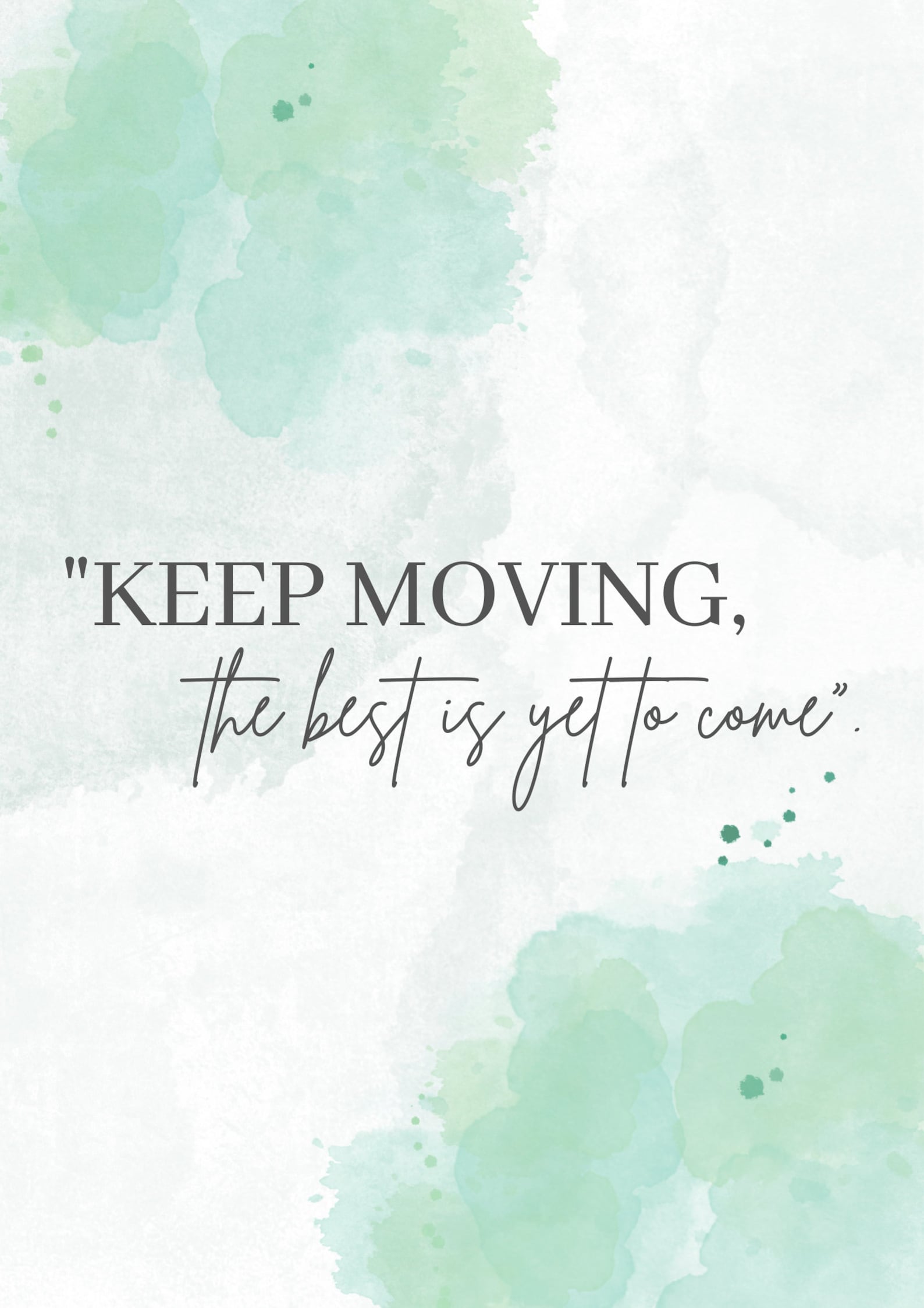 Green Quote Poster - Etsy