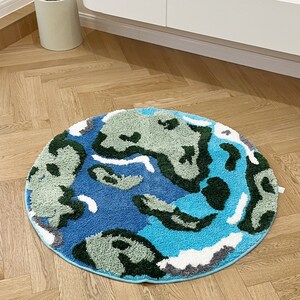 Planet Earth Handmade Shape Custom Rug Soft Tufted Rug Non-slip ...