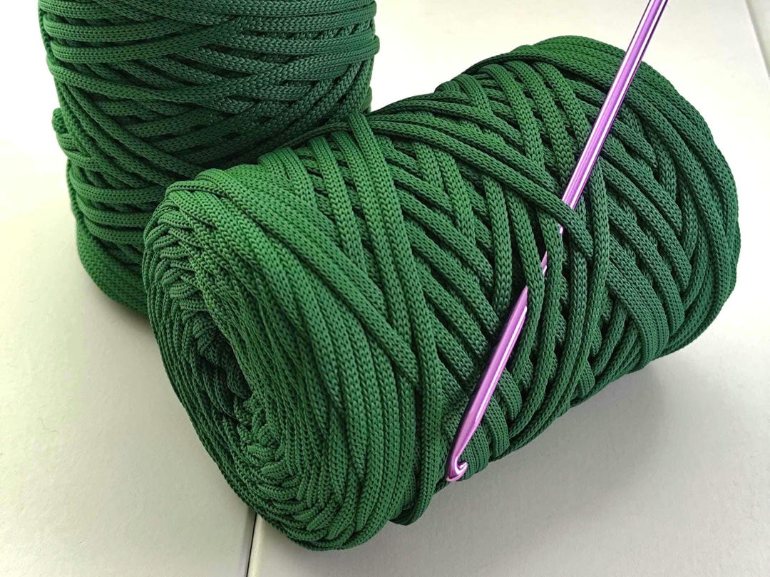 5mm Polyester Cord, Knitting Cord, Premium Flat Polyester Macrame Yarn ...