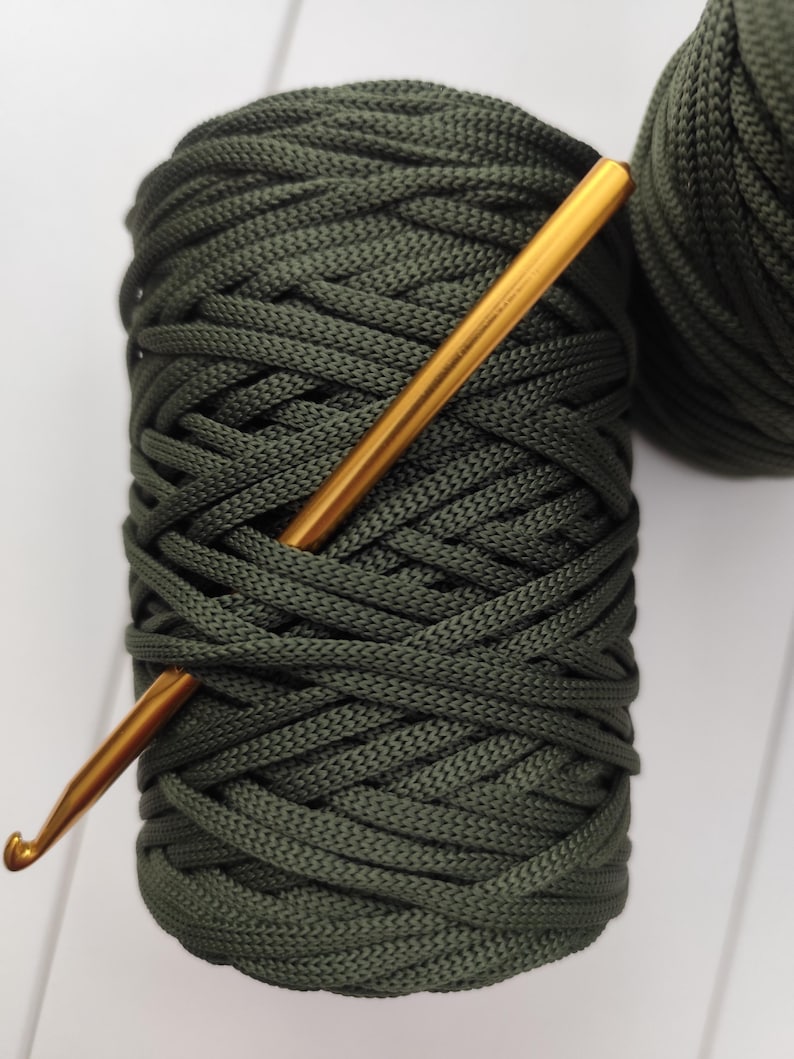 Polyester Cord 5mm Flat, Braided Macrame Cord Lighweight, Polyester ...