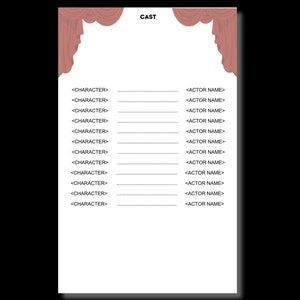 Editable Canva Program/playbill Booklet Template - Etsy