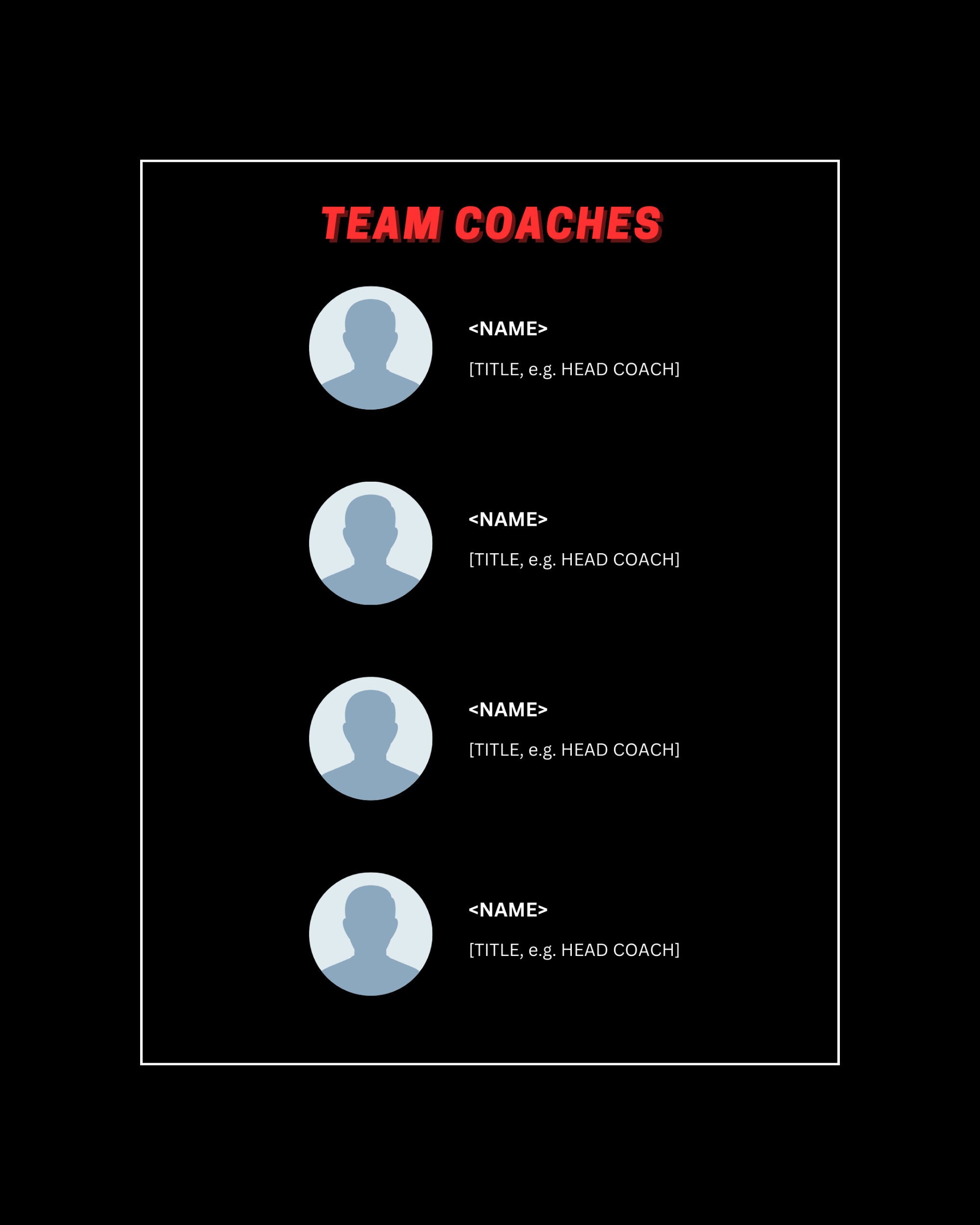 Editable Canva Football League Program Template - Etsy