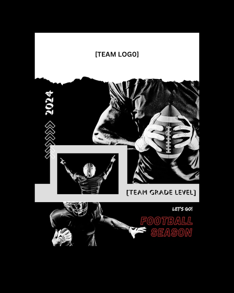 Editable Canva Football League Program Template - Etsy