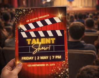 Talent Show Program - Editable Canva Template | 8.5 X 11 - Etsy