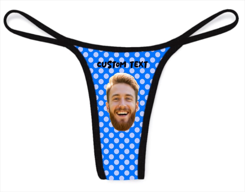 Custom Face and Text Thong - Etsy