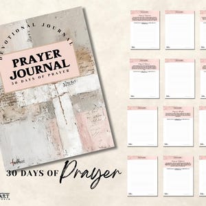 Prayer Journal | 30 Day Christian Journal Kit | Scripture & Devotional ...