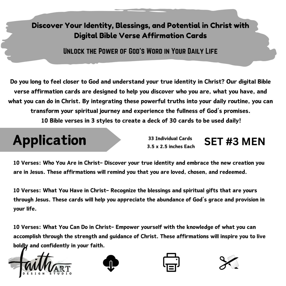 Printable Christian Affirmation Cards | You Are Who God Says You Are ...