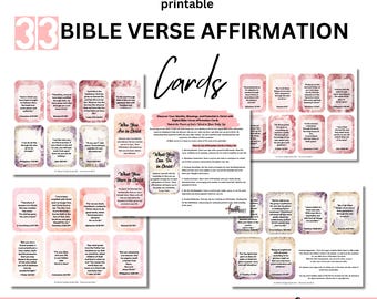 Printable Christian Affirmation Cards | You Are Who God Says You Are | Identity in Christ Bible ...