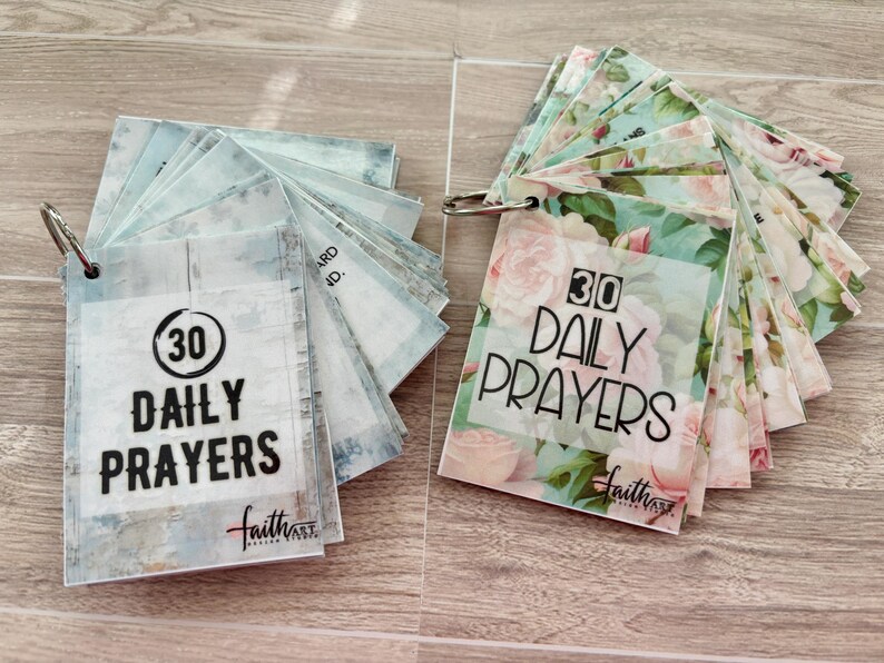 Bible Affirmation Prayer Cards Digital | Printable Christian Cards |30 ...