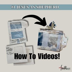 Faith Windows #1 Jesus as the Shepherd Christian Digital Junk Journal ...
