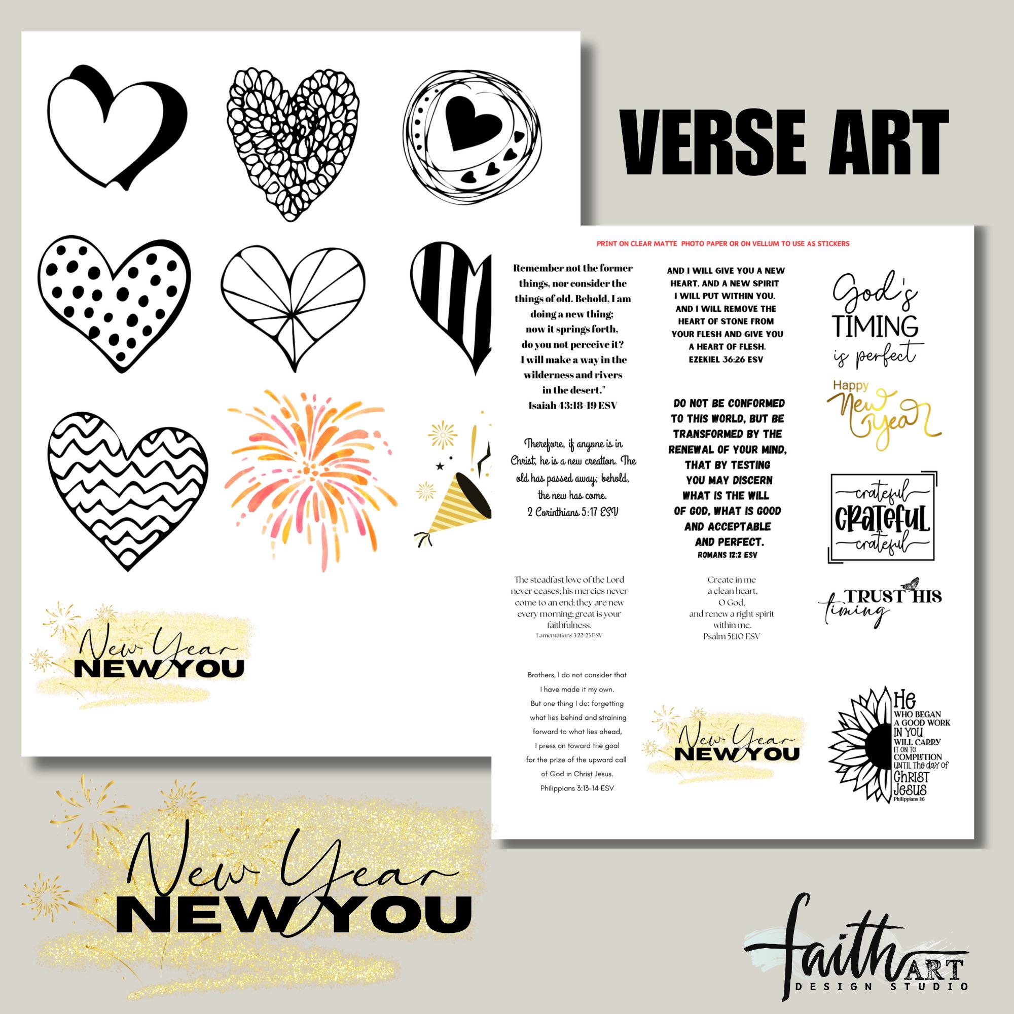 Faith Window #15 New Year-new You Paper Bag Christian Digital Junk ...