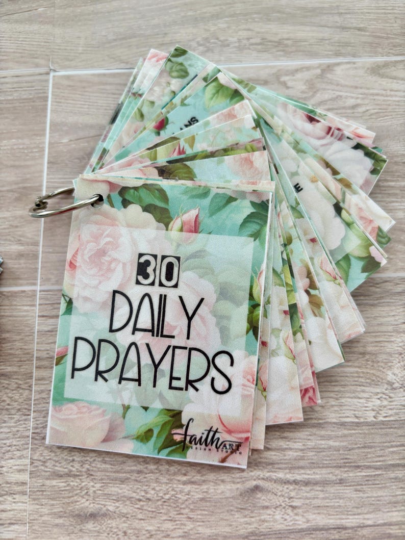 Bible Affirmation Prayer Cards Digital | Printable Christian Cards |30 ...