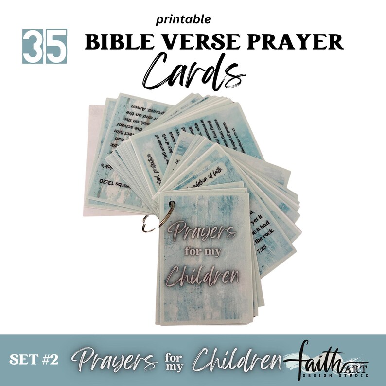 Bible Verse Cards: Inspirational Printable Christian Affirmations for ...