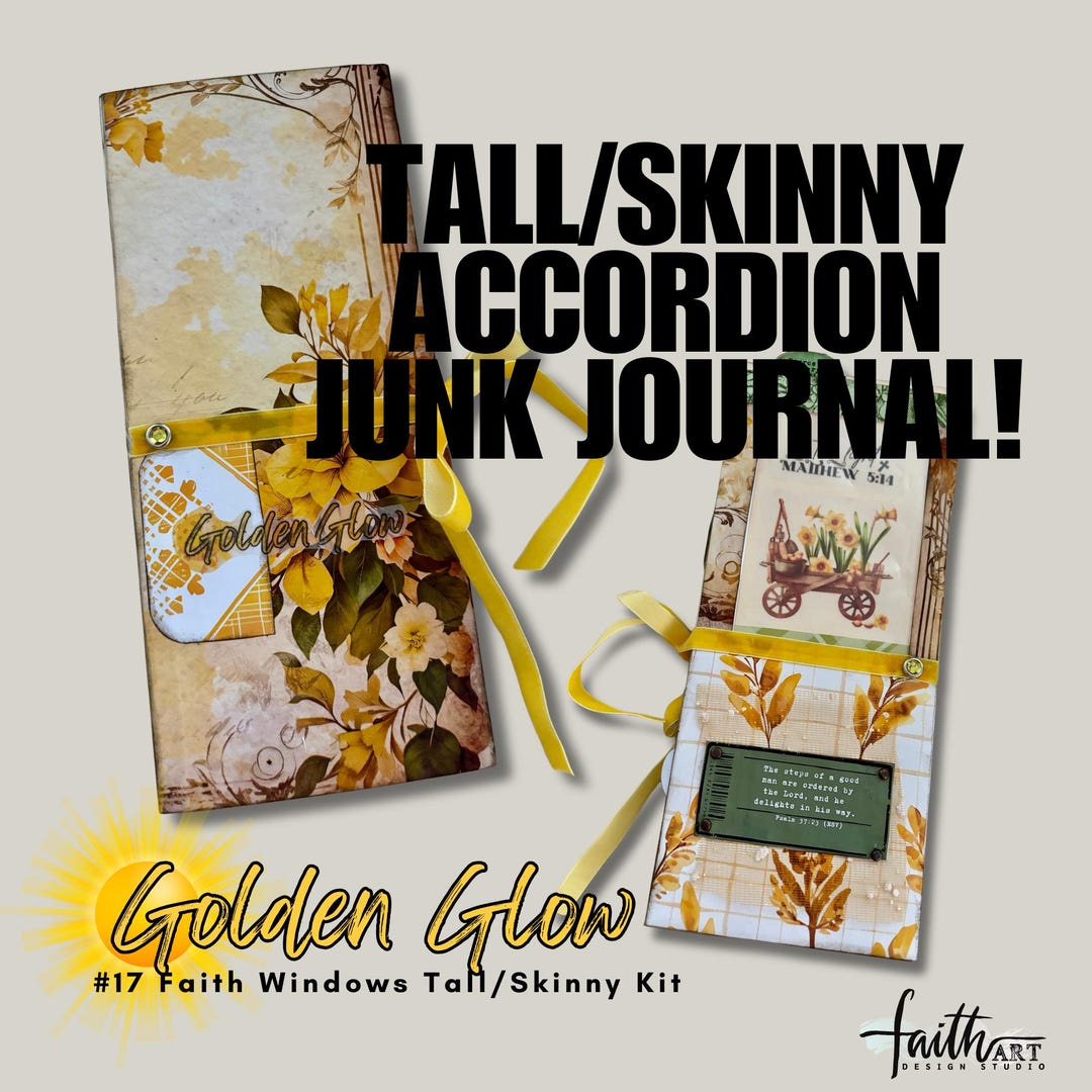 Faith Window #17 Golden Glow Tall-skinny Accordion Christian Digital ...