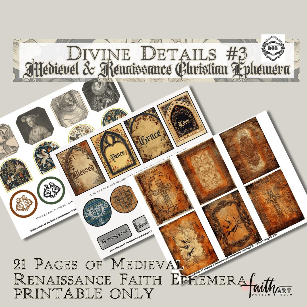 Ephemera Divine Details #3 Medieval Renaissance Christian Faith ...