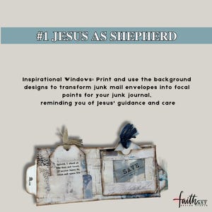 Faith Windows #1 Jesus as the Shepherd Christian Digital Junk Journal ...