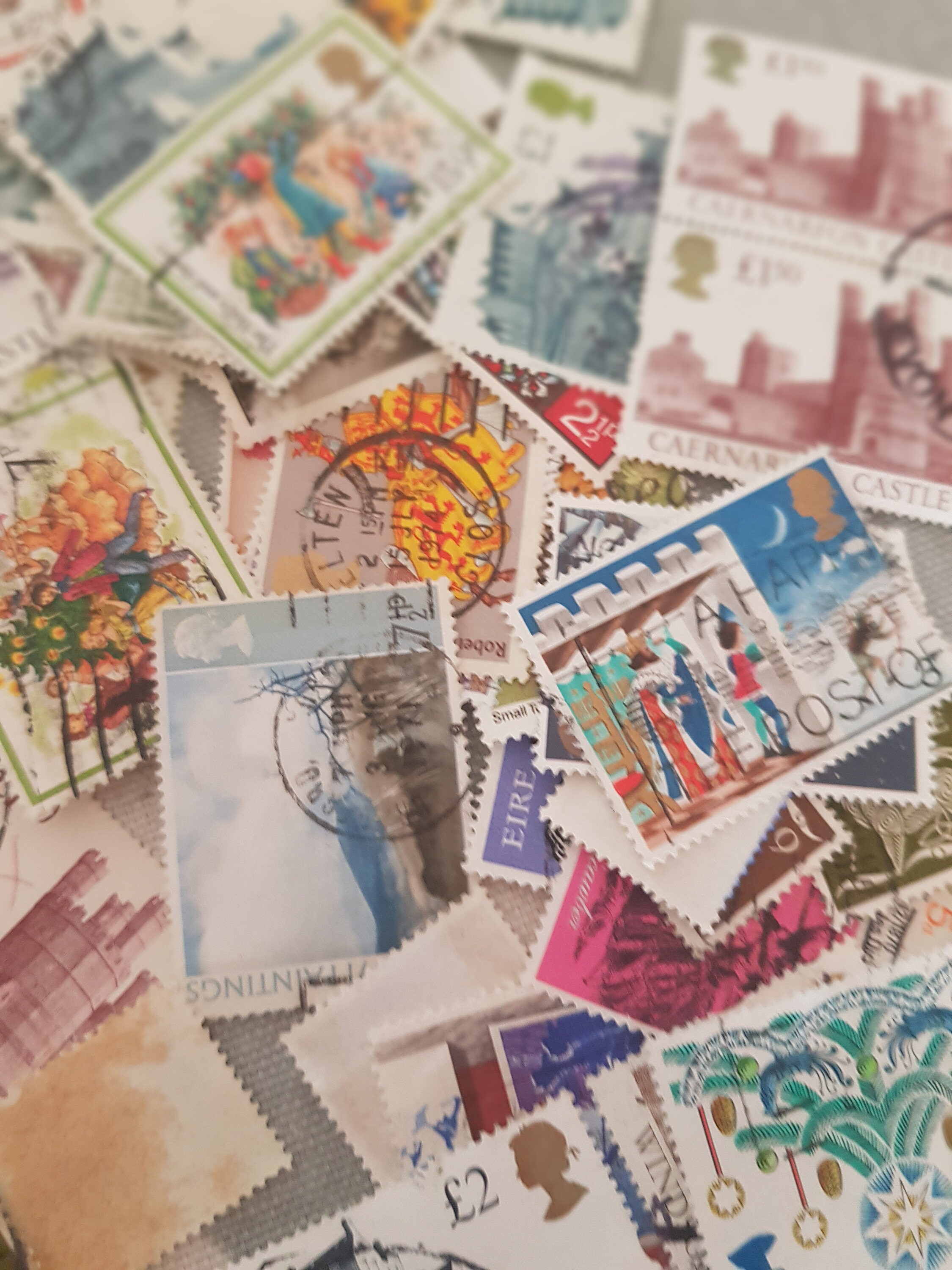 Vintage British Stamp Collection - Etsy