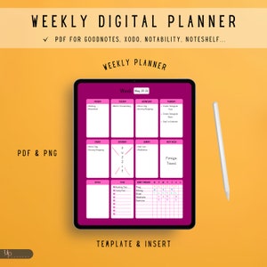 Weekly Planner, Goodnotes Template, Digital Planner, Goodnotes Planner ...