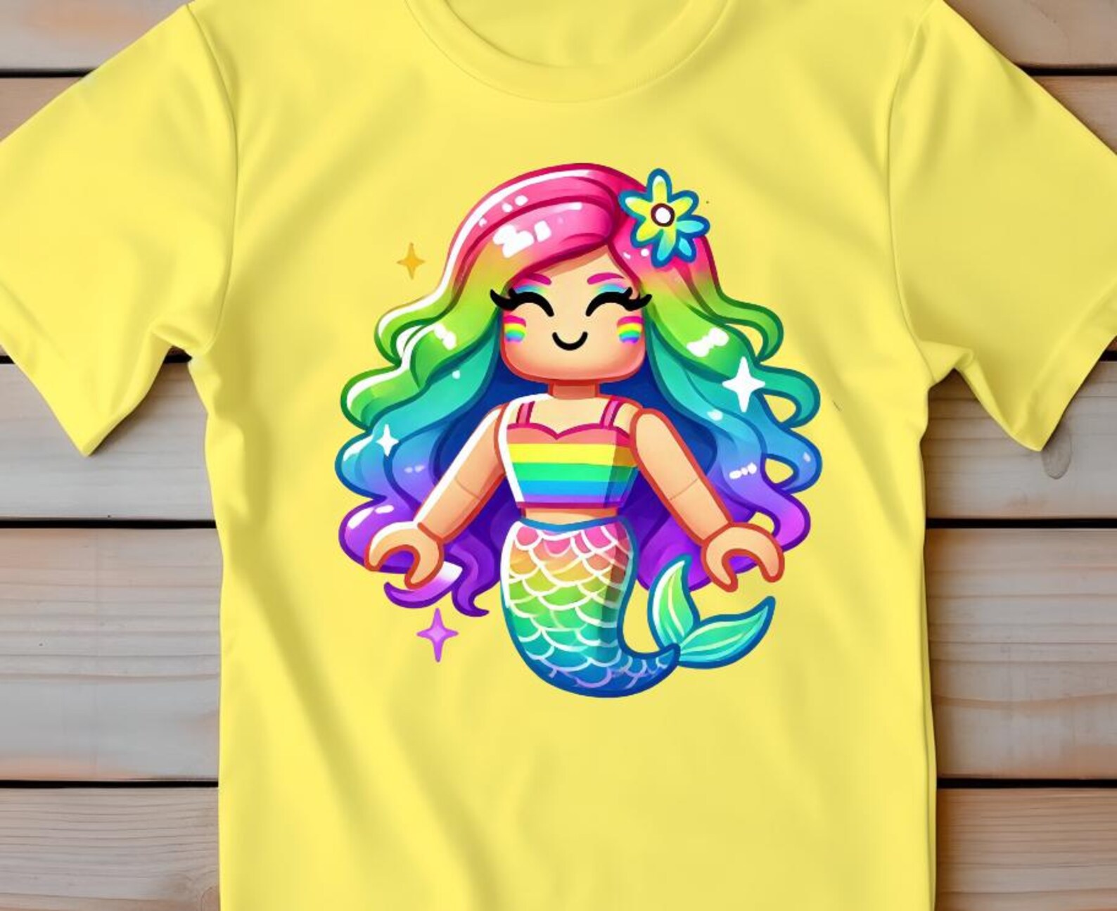 Roblox Girl Watercolor Cute Mermaid Png Nursery Clipart Watercolor ...