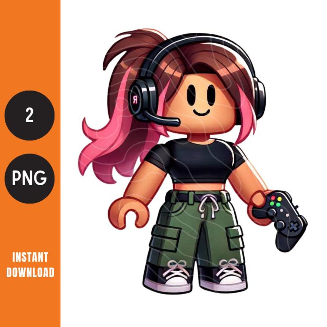 Roblox Girl Roblox Gamer Girl Png Roblox Girl Clipart Roblox Girl Theme ...