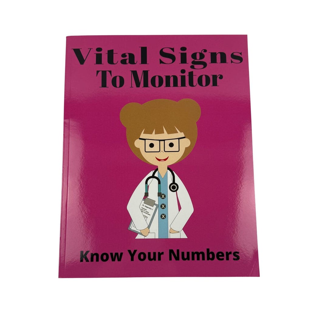 Vital Signs to Monitor Know Your Numbers Health Tracker Medical Log ...