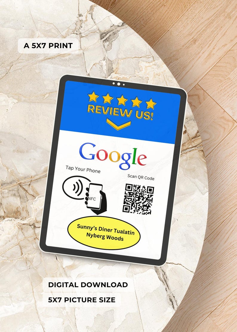 Google Review NFC Stand - Boost Your Business Reviews With One Tap or ...