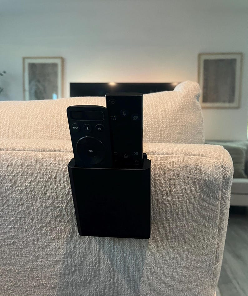 Hang on Back Remote Caddy, Organize and Keep Your TV Remotes Visible ...