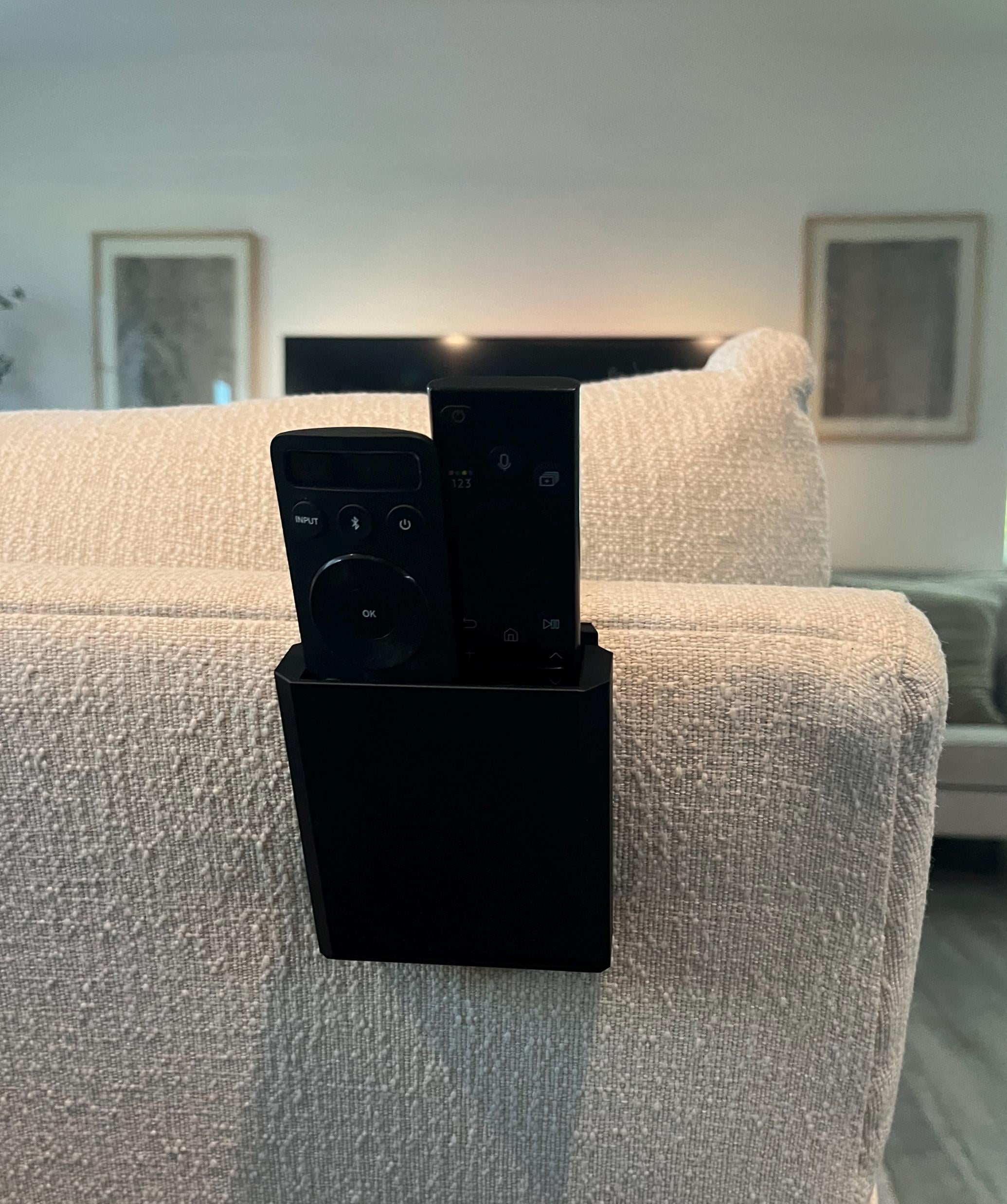 Hang on Back Remote Caddy, Organize and Keep Your TV Remotes Visible ...