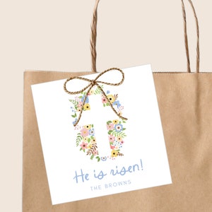 Custom Easter Gift Tags, Printable Christian Easter Tags, Easter Cards ...