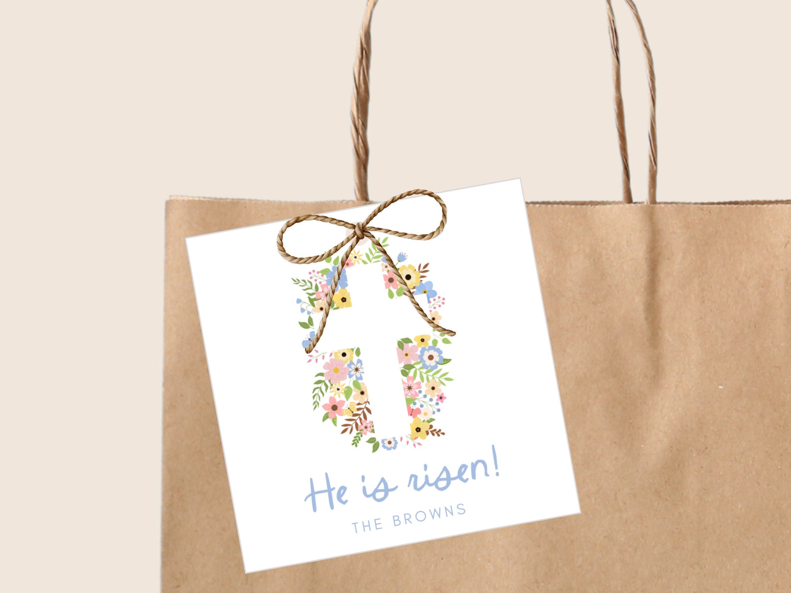 Custom Easter Gift Tags, Printable Christian Easter Tags, Easter Cards ...