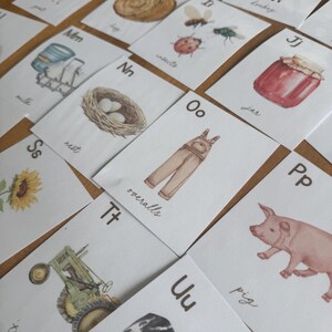 Farm Animal ABC Flash Cards – Printable Learning Activity (PDF) - Etsy