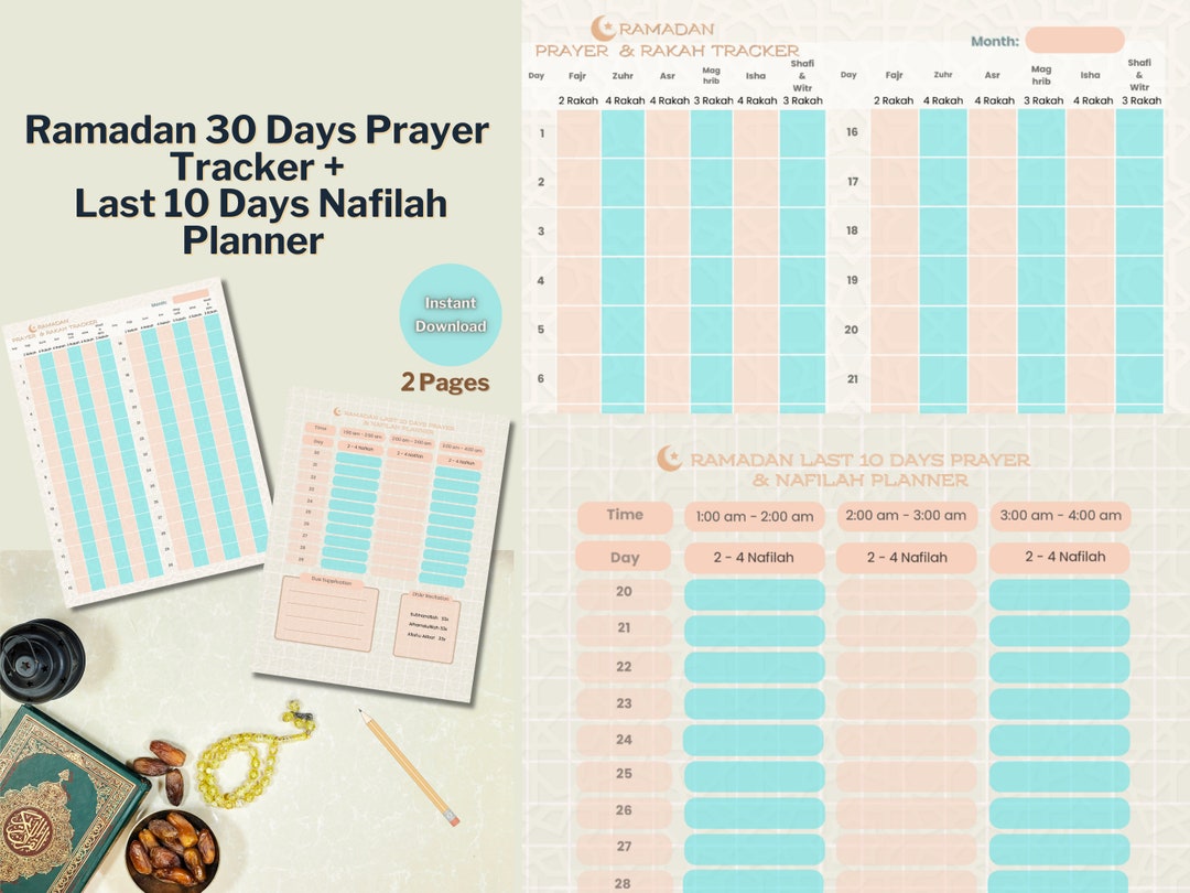 Printable Planners Checklists Trackers for All Your Needs| Ramadan ...