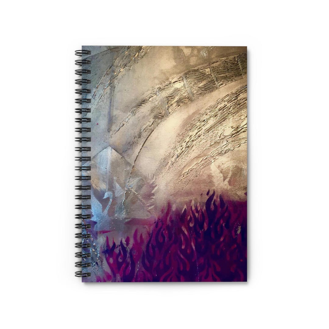 Violet Flame Notebook: Spiritual Art Journal, Lined Pages - Etsy