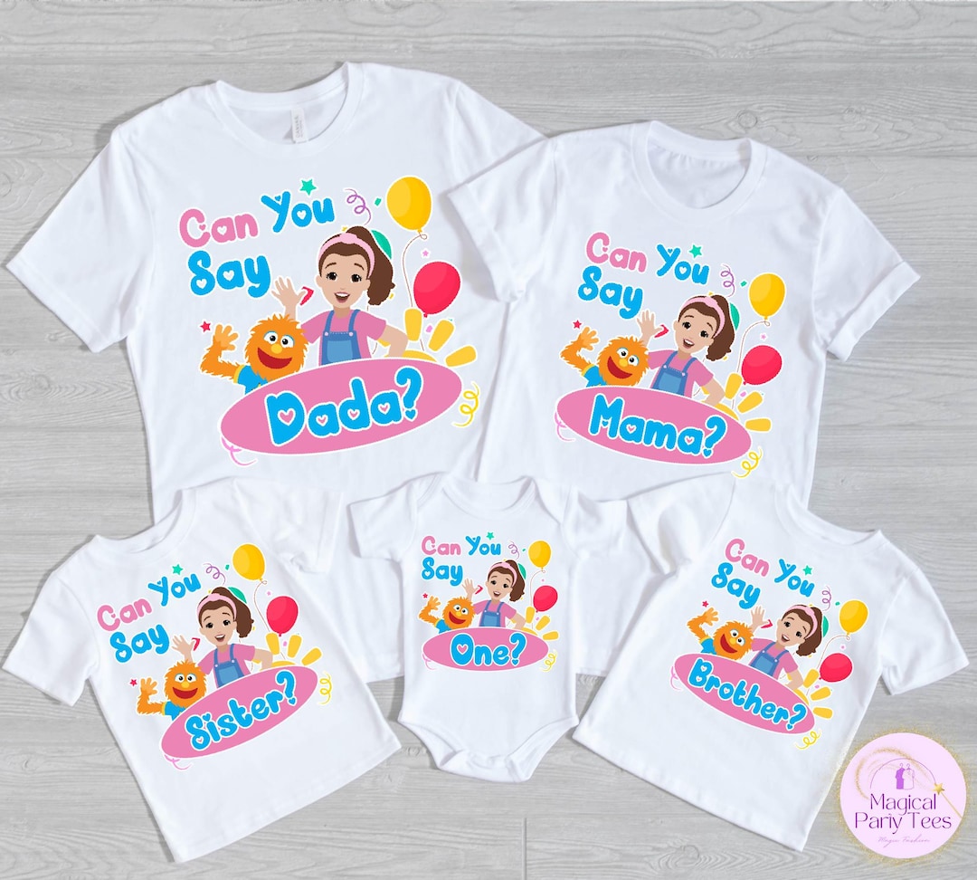 Can You Say One Shirt,custom Ms Rachel Birthday Girl Shirt,personalized ...