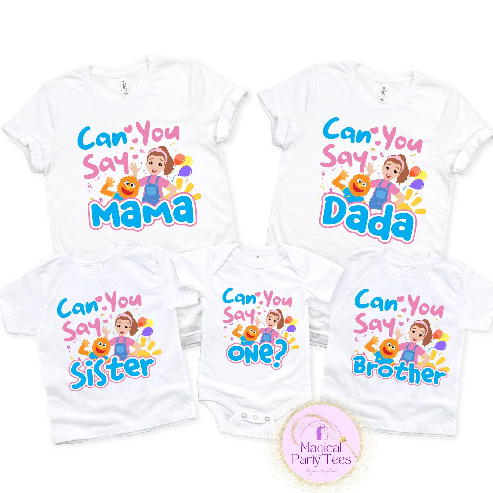 Can You Say One Shirt,custom Ms Rachel Birthday Girl Tee,personalized ...