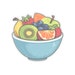 Fruit Bowl Sticker 1 Decals Perfect for Deck Boxes, Tumblers, Laptops ...