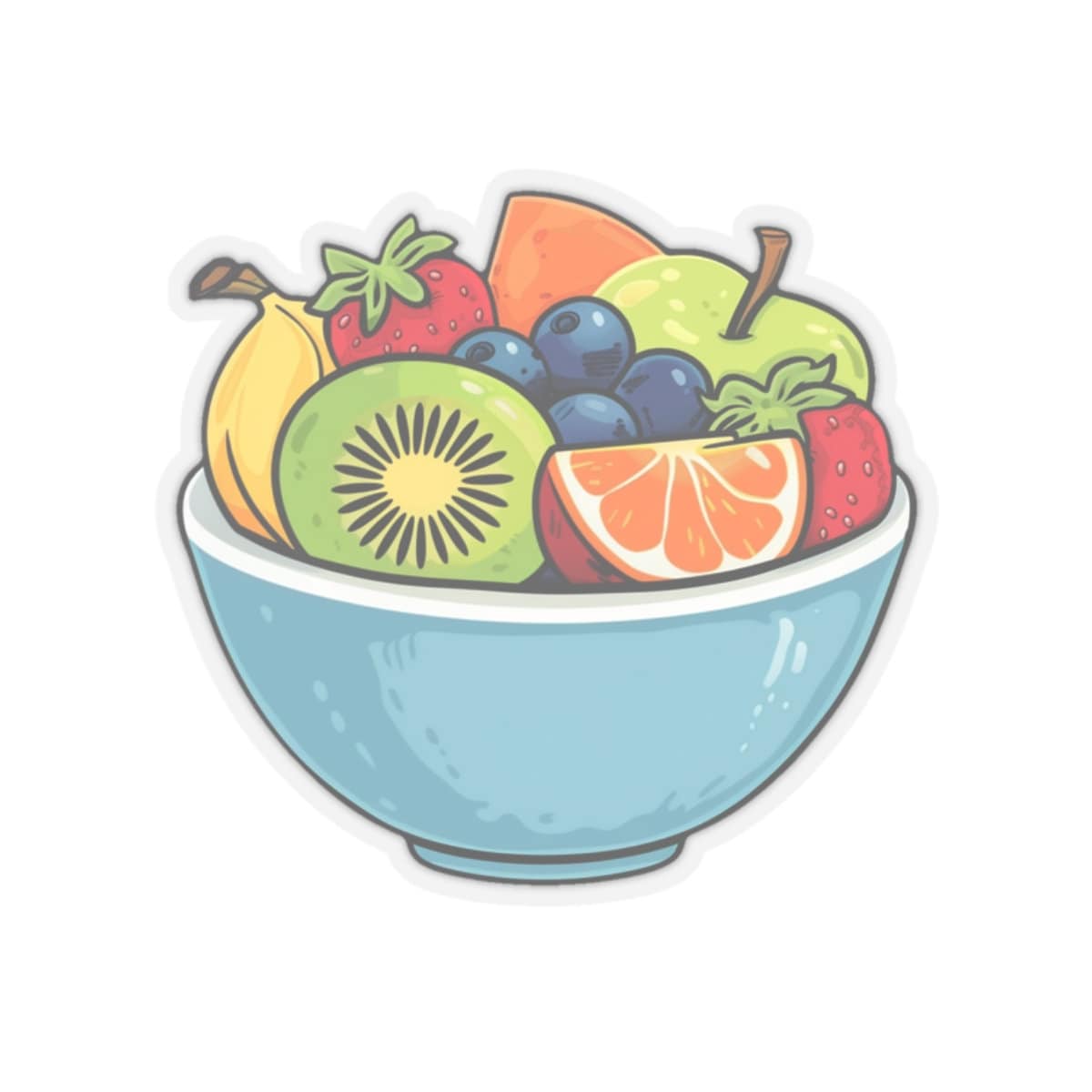 Fruit Bowl Sticker 1 Decals Perfect for Deck Boxes, Tumblers, Laptops ...
