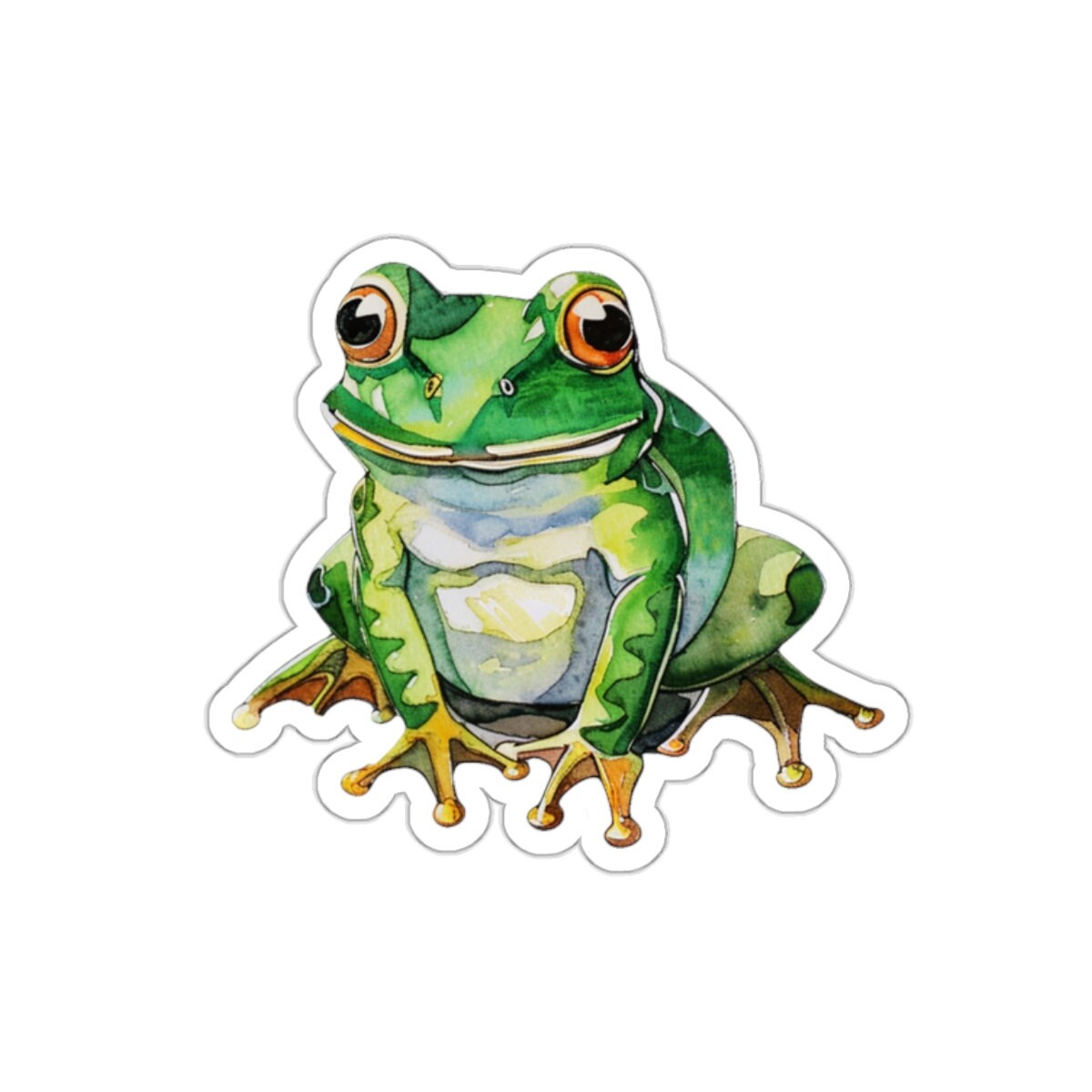 Green Frog 4 Decals Perfect for Deck Boxes, Tumblers, Laptops, Journals ...