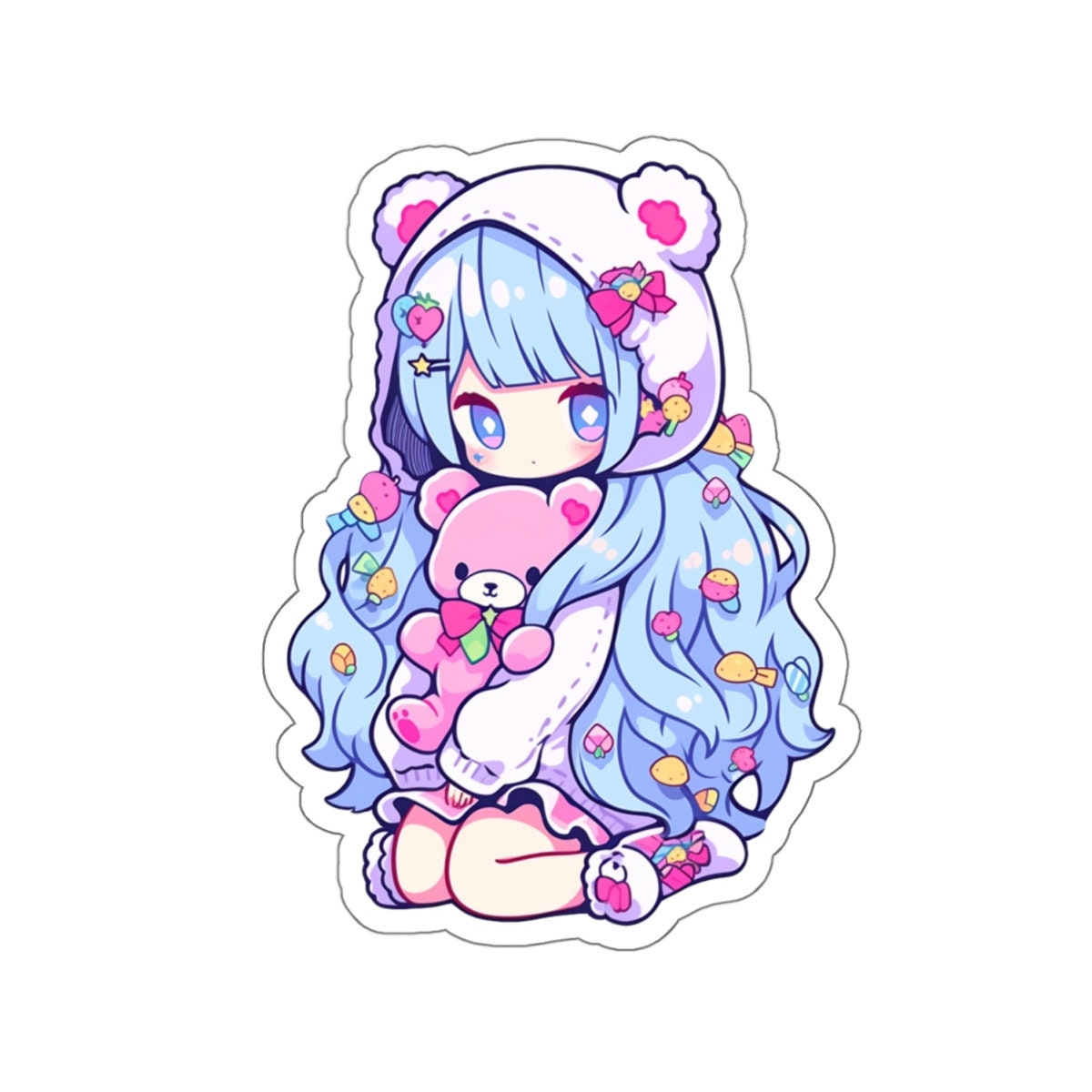 Cute Girl Sticker| Candy Sticker | Candy Decal | Laptop Decal | Candy ...