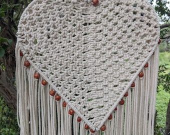 Handmade Macrame Heart Wall Hanging - Etsy