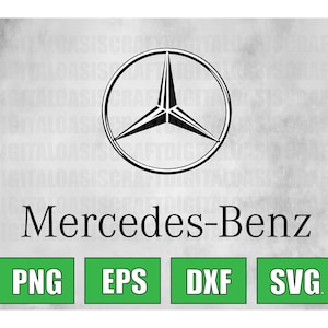 Mercedes Benz Vector / Instant Download / Print Cut Template / PNG ...