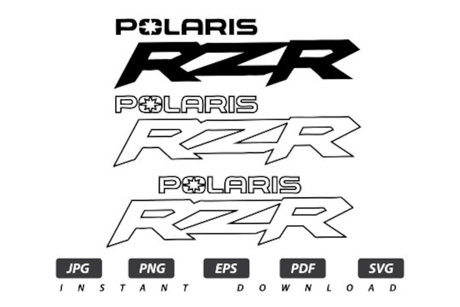 Polaris Rzr Cut Template - Instant Digital Download - SVG - PNG - PDF ...