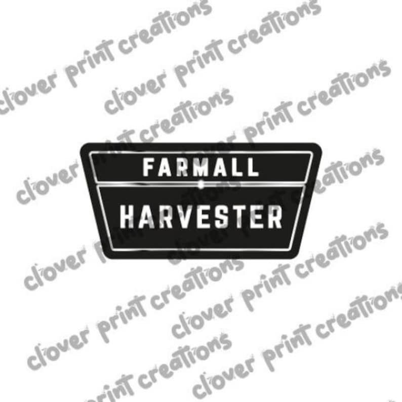 International Farmall Harvester Cut - Print Template | Instant Digital ...