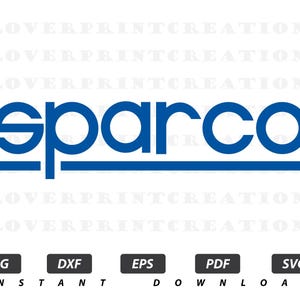 Sparco Vector / Instant Download / Print Cut Template / PNG / SVG / EPS ...