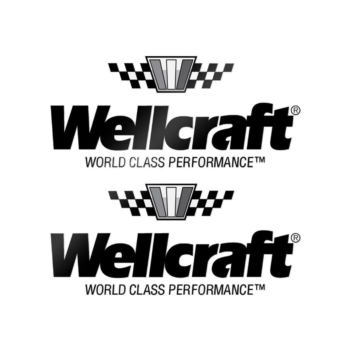 Wellcraft Boat Decals Sticker Set Aftermarket Replacement (DTF) 2pcs ...